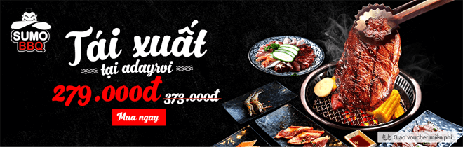 Voucher Sumo BBQ khuyến mãi giảm giá Buffet Lẩu Nướng Sumo