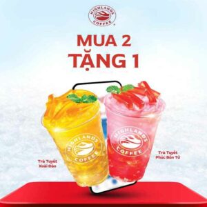 Voucher Highland Coffee, Mã Giảm Giá Highland Mua 1 Tặng 1