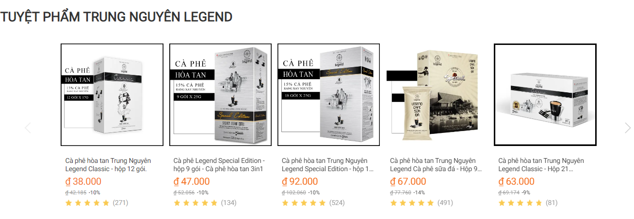 Giá Cà Phê Trung Nguyên Legend: Chất Lượng Đáng Giá Coffee