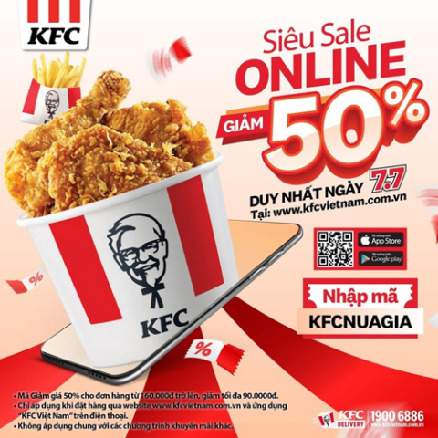 Voucher KFC, Mã Giảm Giá KFC, Gà Rán KFC Khuyến Mãi 30k, 50k